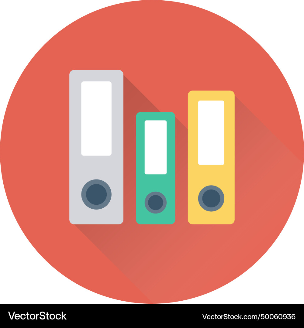 Datei Ordner Icon Lizenzfreies Vektorbild - VectorStock