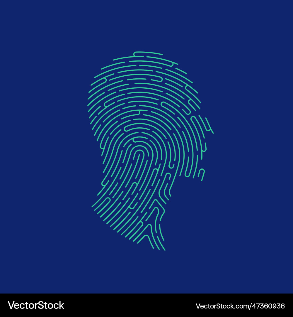 Facefinger Royalty Free Vector Image - VectorStock