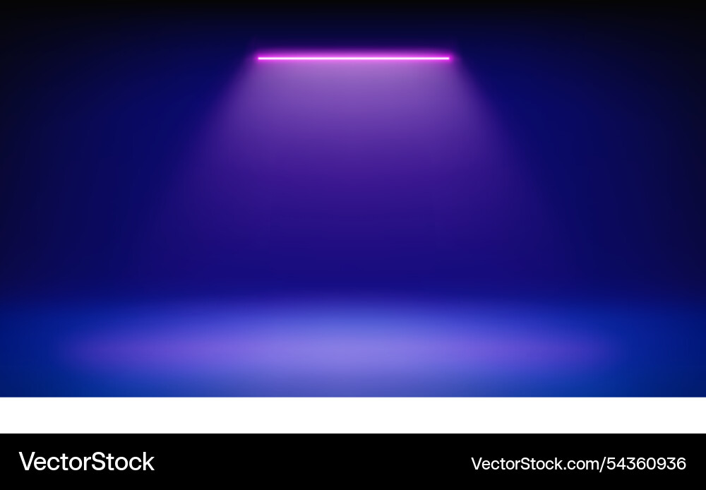 Futuristic blue stage background backdrop design Vector Image