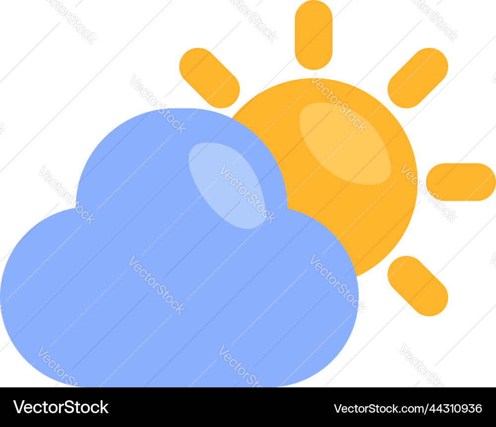 Spring weather on a white background Royalty Free Vector