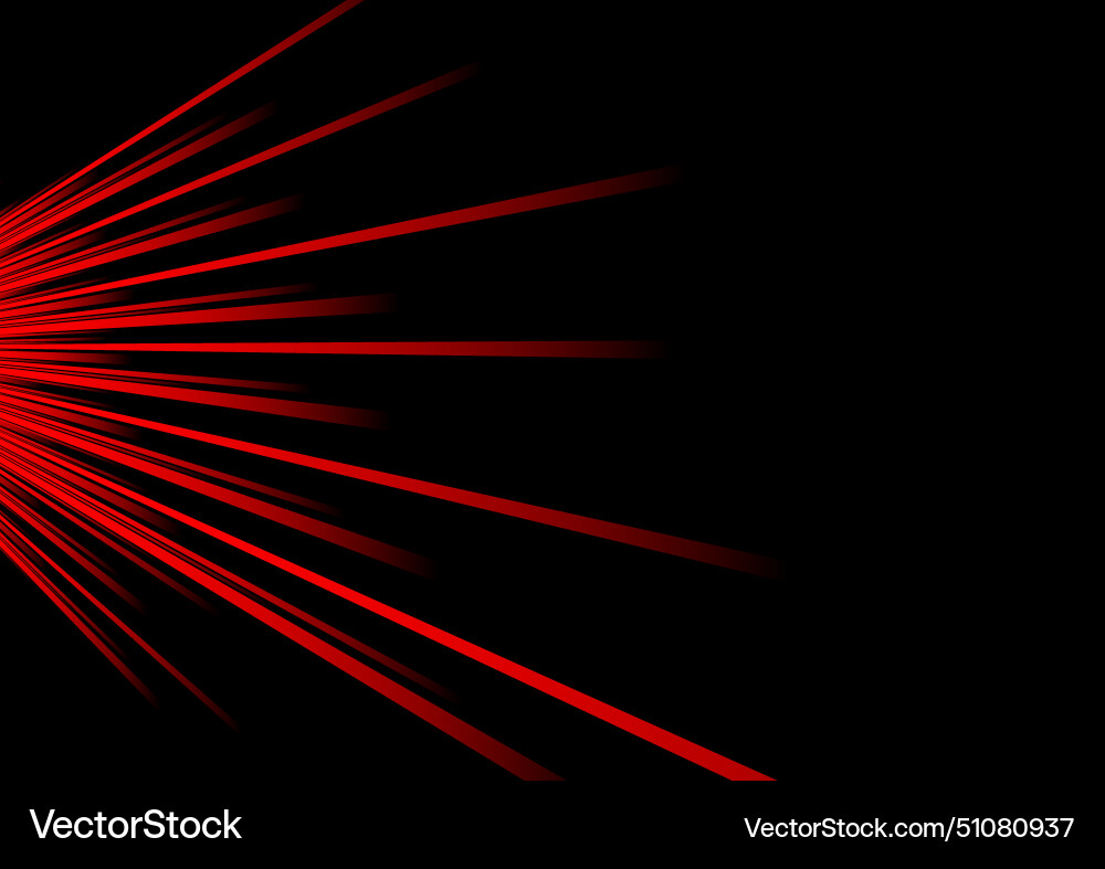 Abstract red line and black background Royalty Free Vector