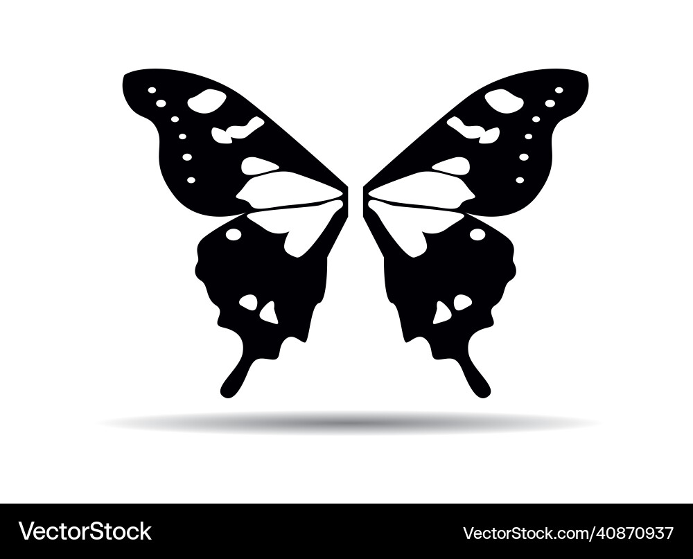 Butterfly wings icon Royalty Free Vector Image