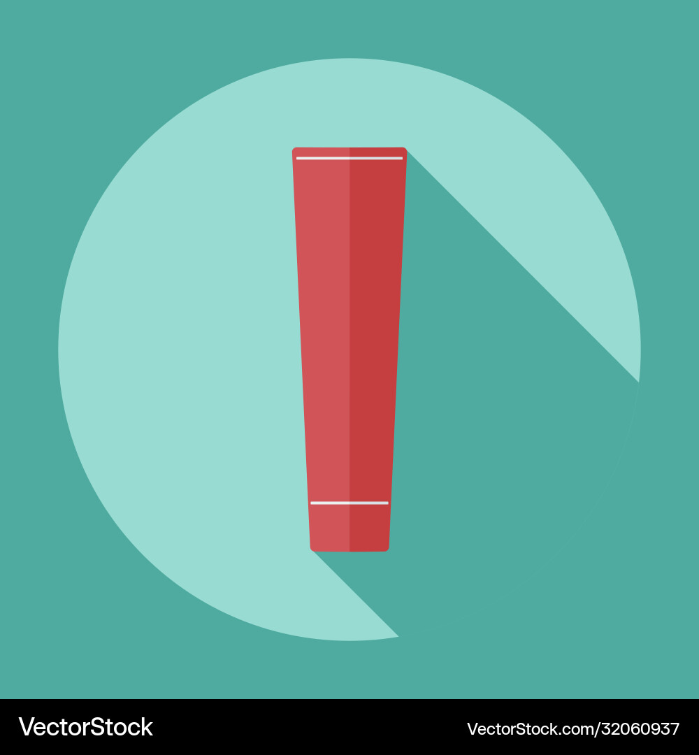 Flat modern design with shadow a tube Royalty Free Vector