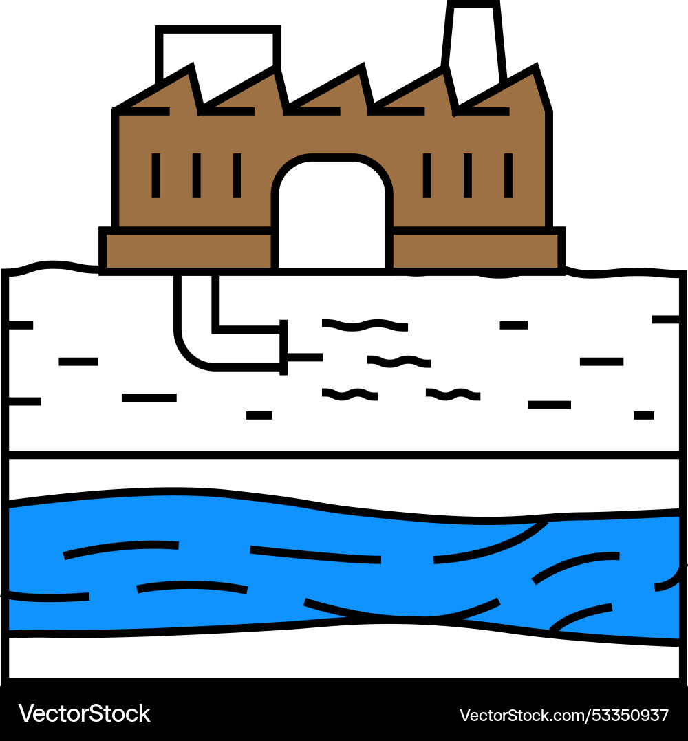 Groundwater protection hydrogeologist icon color Vector Image