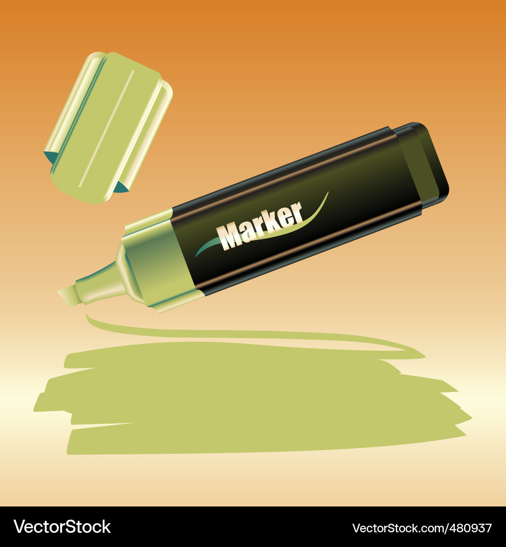 Marker drawing Royalty Free Vector Image - VectorStock