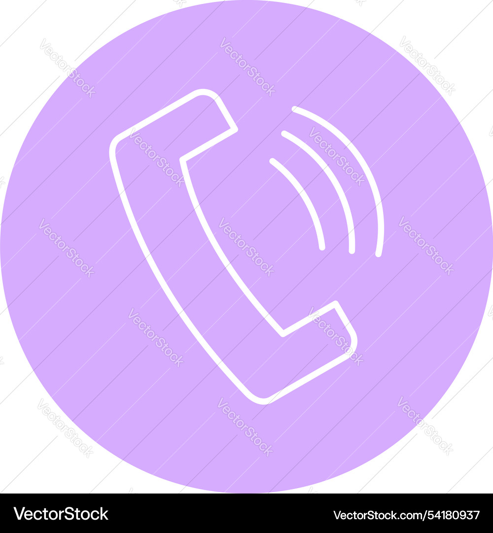 Phonebook line circle icon Royalty Free Vector Image