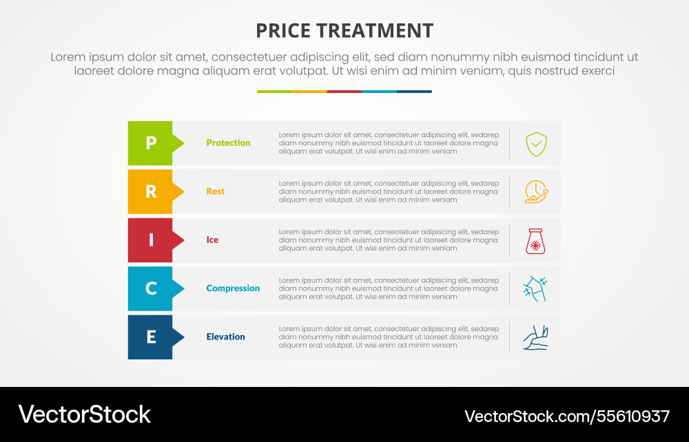 Price treatment therapy infographic concept Vector Image