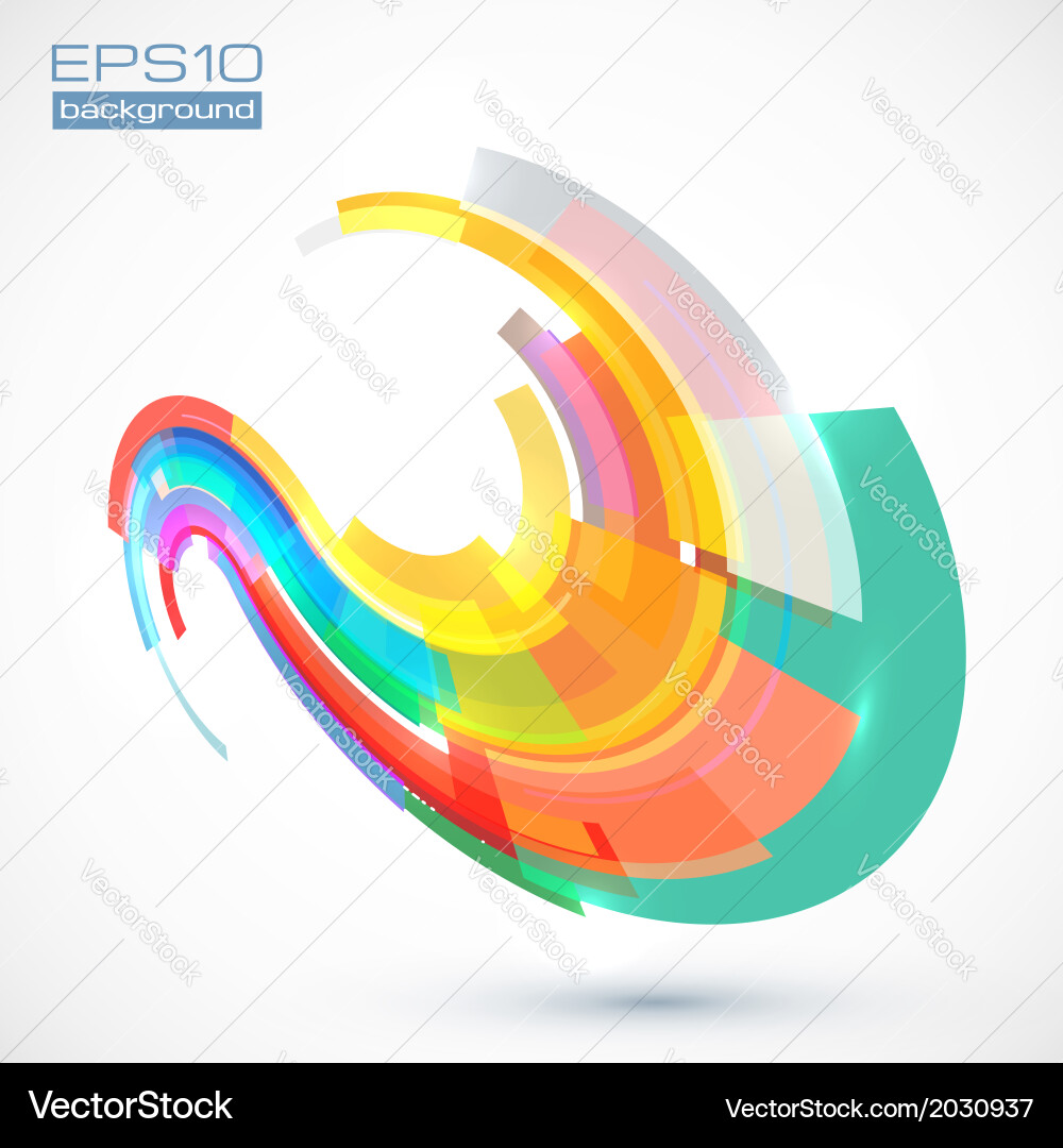 Vibrant Colorful Curve Royalty Free Vector Image
