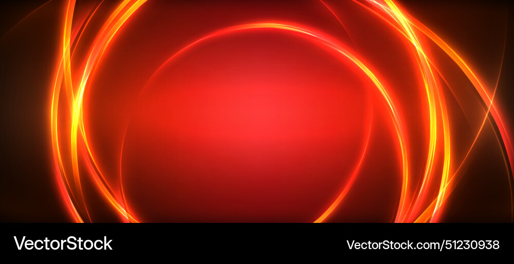 A red background with glowing circles Royalty Free Vector