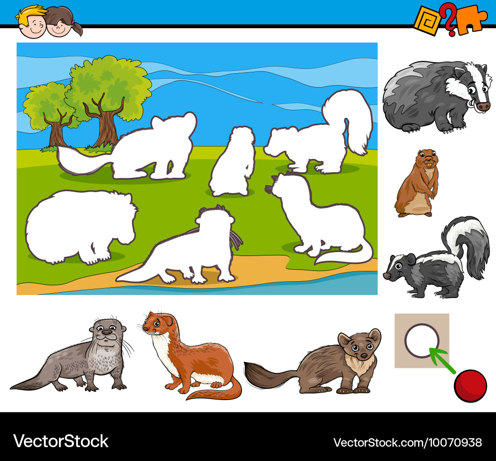 Cartoon task for kids Royalty Free Vector Image