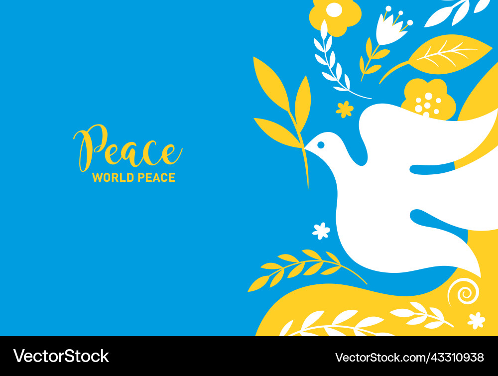 Dove of peace Royalty Free Vector Image - VectorStock