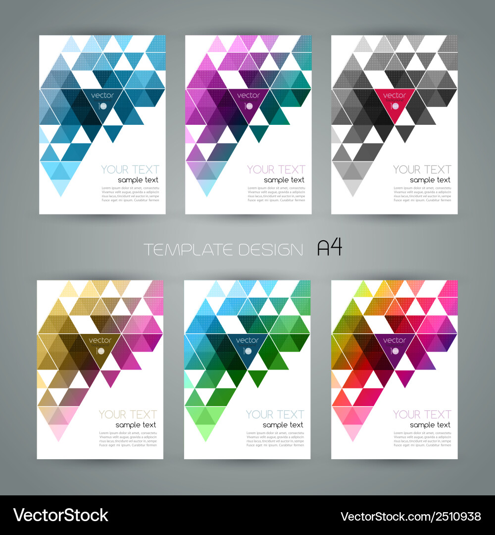 Geometric Triangle Banner Royalty Free Vector Image