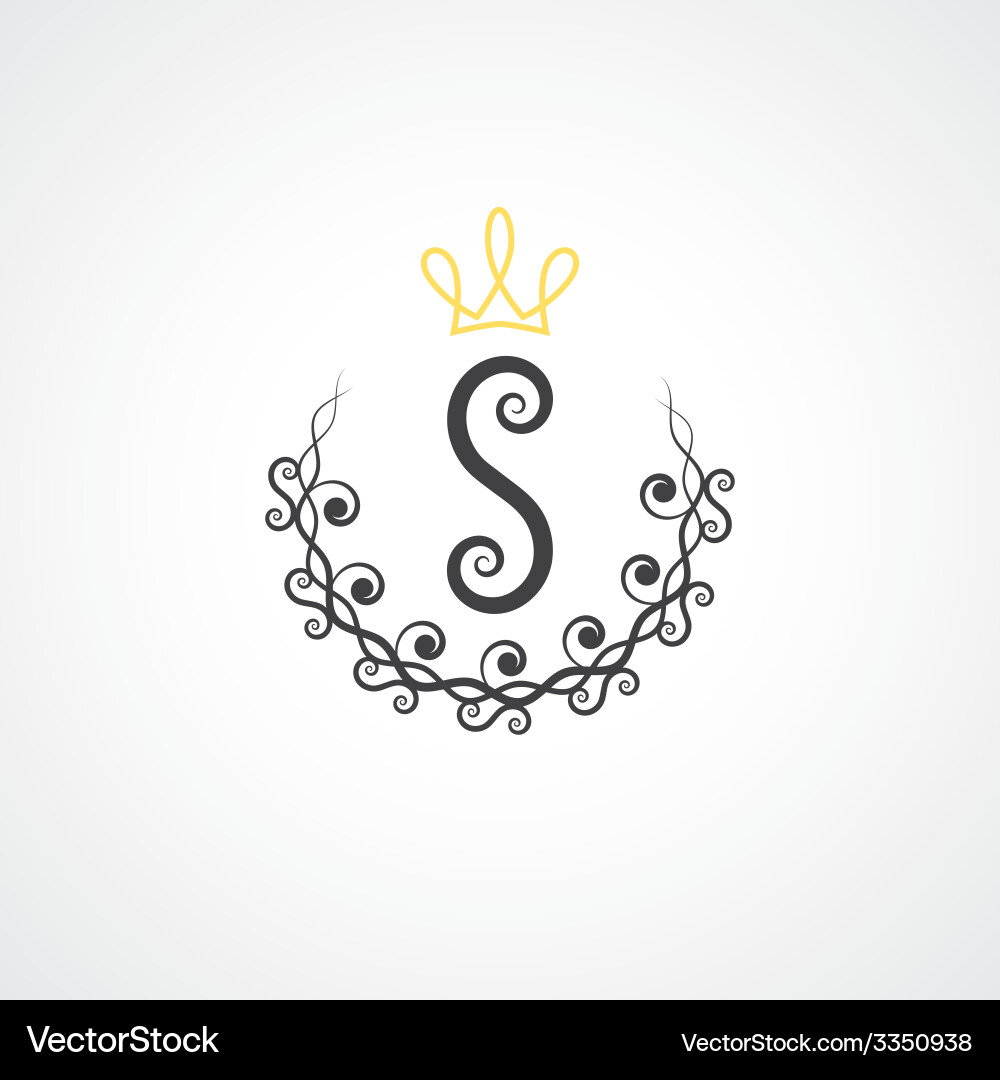 Letter s monogram Royalty Free Vector Image - VectorStock