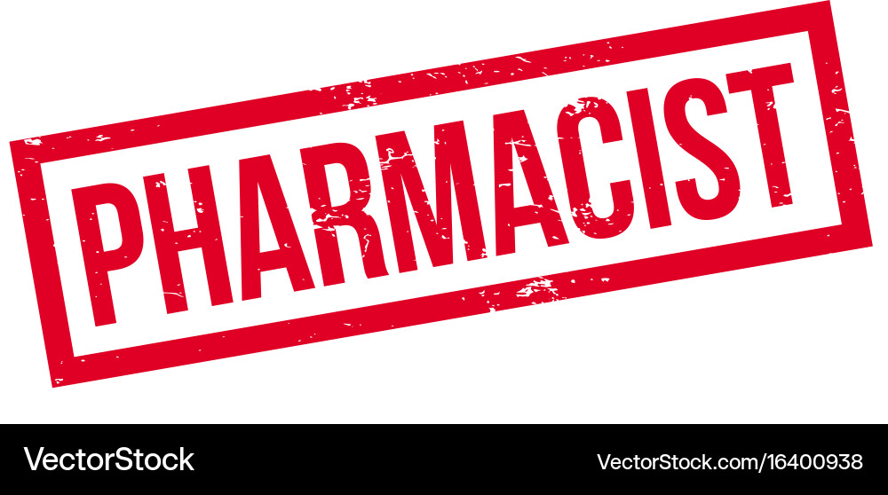 Pharmacist rubber stamp Royalty Free Vector Image