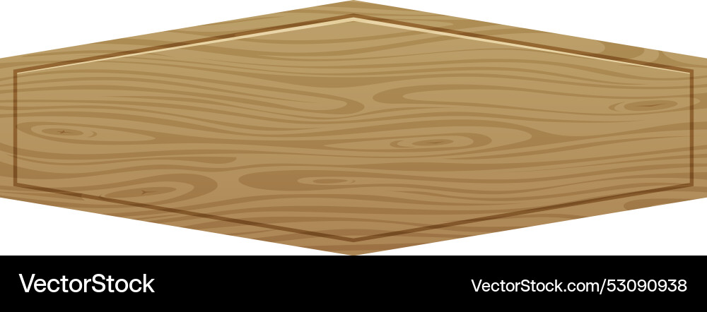 Realistic Wooden Sign Template Royalty Free Vector Image