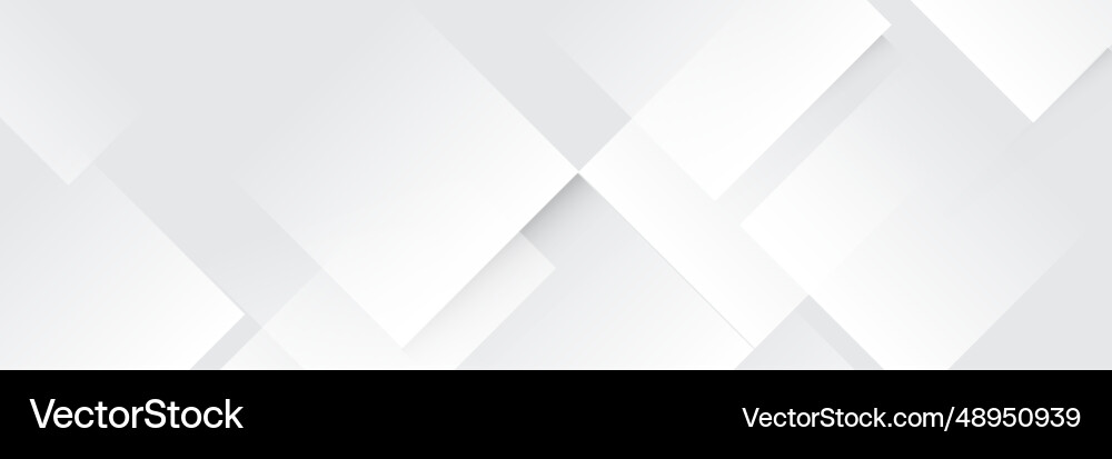 Abstract white square shape with a futuristic Vector Image