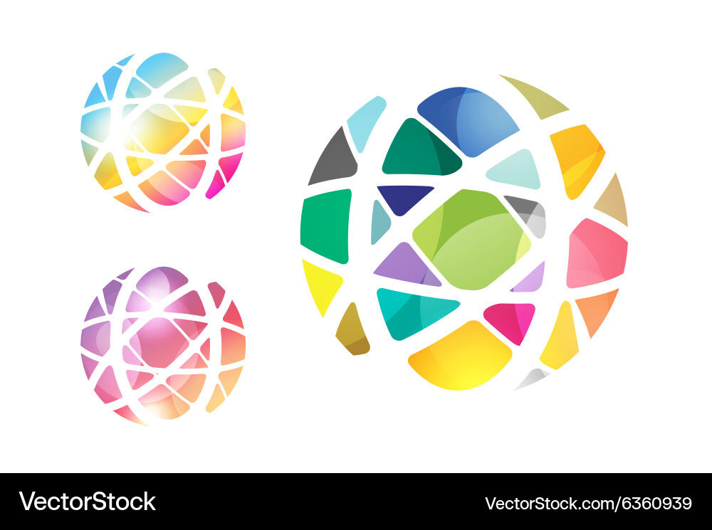 Abstrakte Erdkugel Logo Design Lizenzfreies Vektorbild