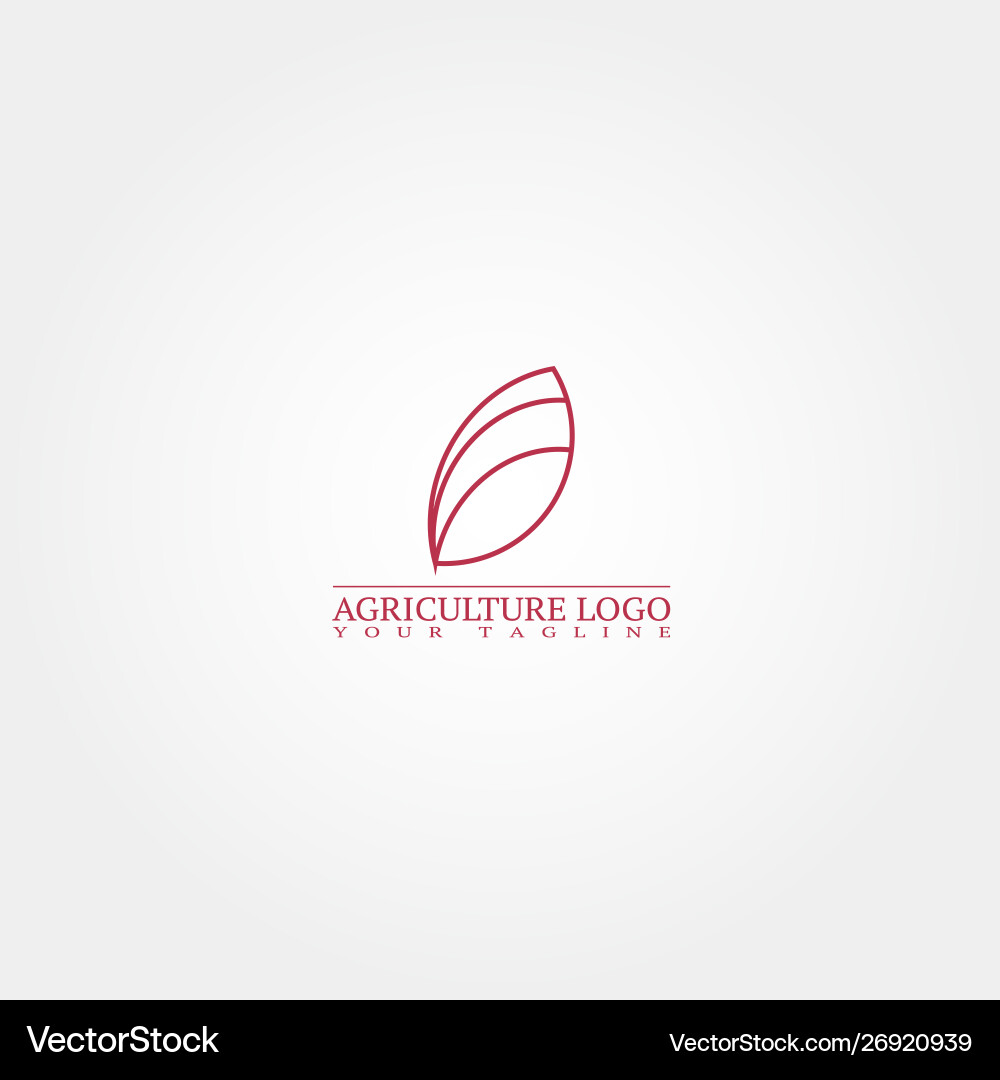 Agriculture logo template for business Royalty Free Vector