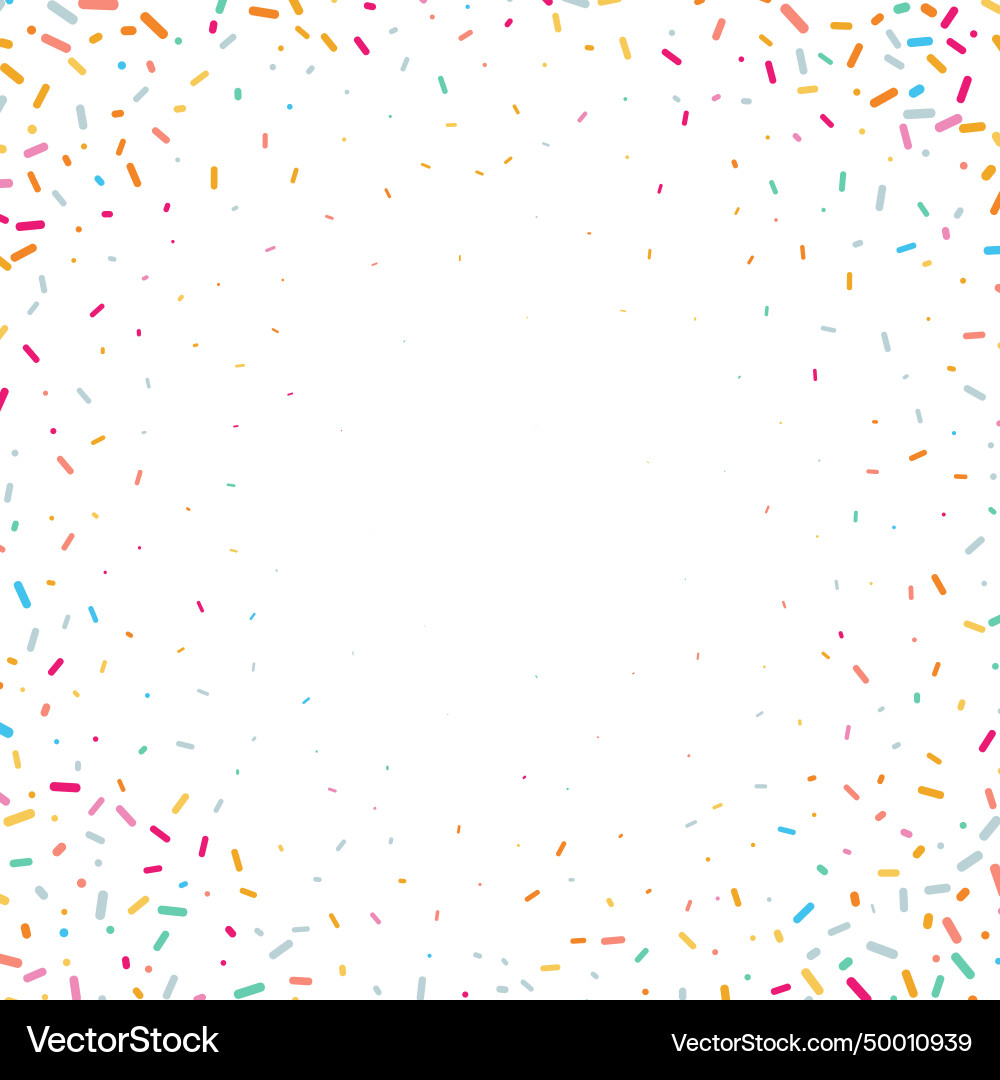 Colorful Confetti Celebration Background Vector Image