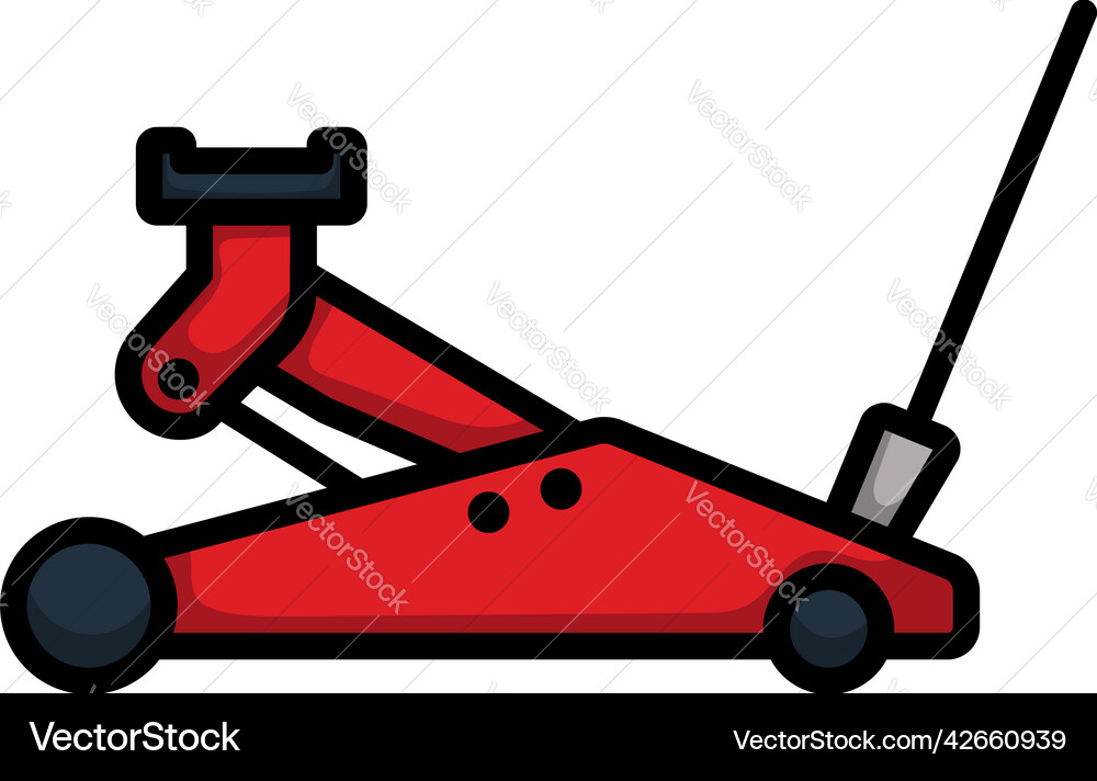Hydraulic jack icon Royalty Free Vector Image - VectorStock