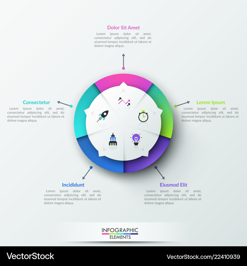Modern infographic design template Royalty Free Vector Image