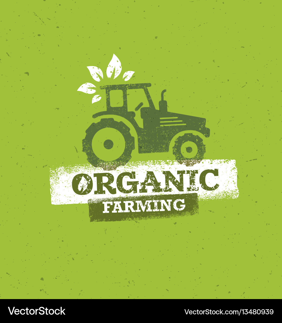Organic Farm Fresh Produce Royalty Free Vector Image