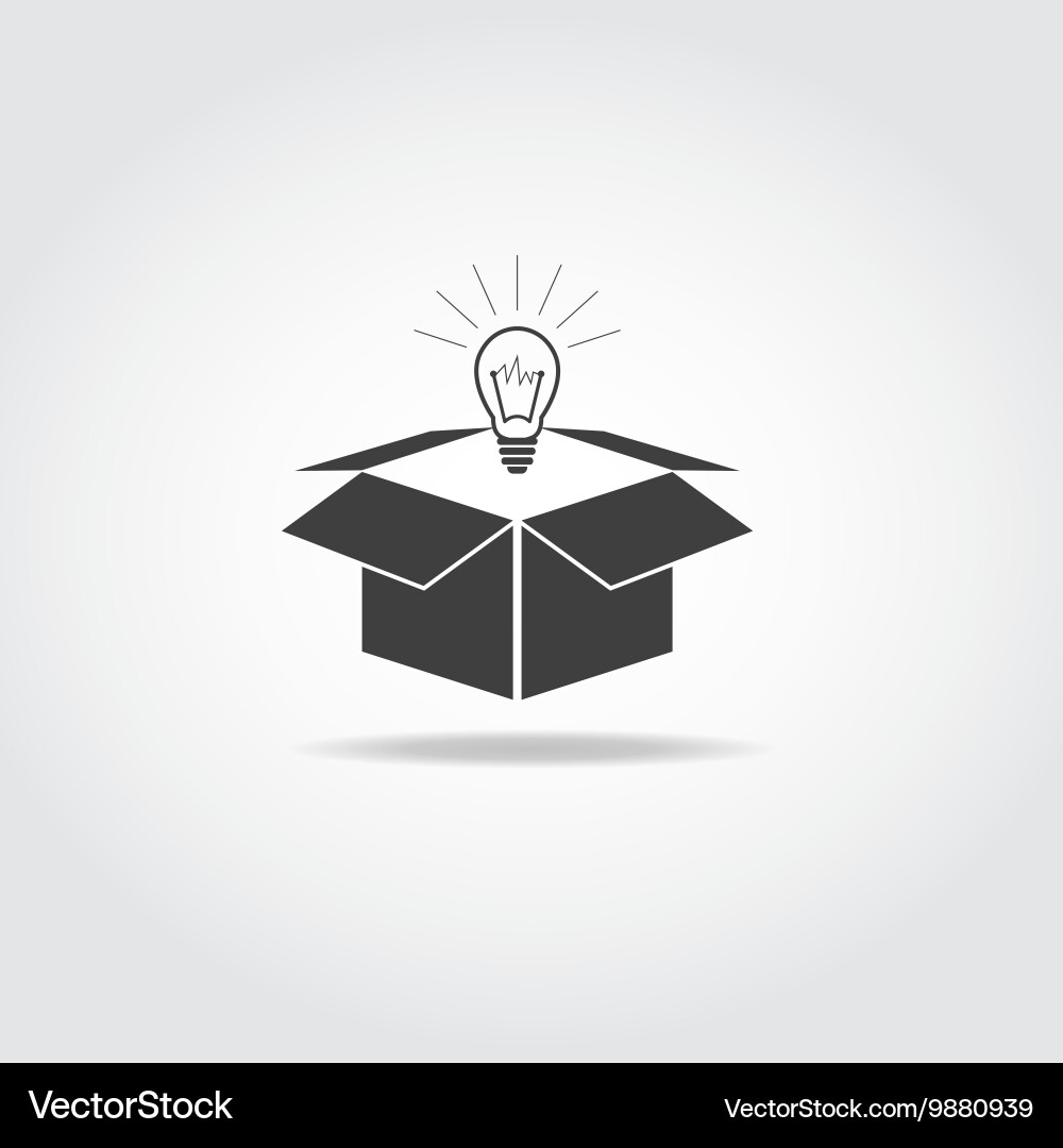 Out of the box Royalty Free Vector Image - VectorStock