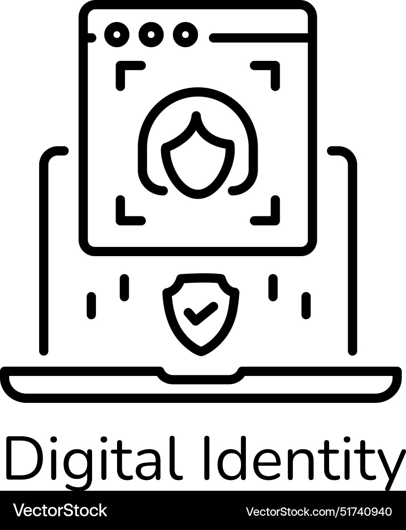 Digital identity Royalty Free Vector Image - VectorStock