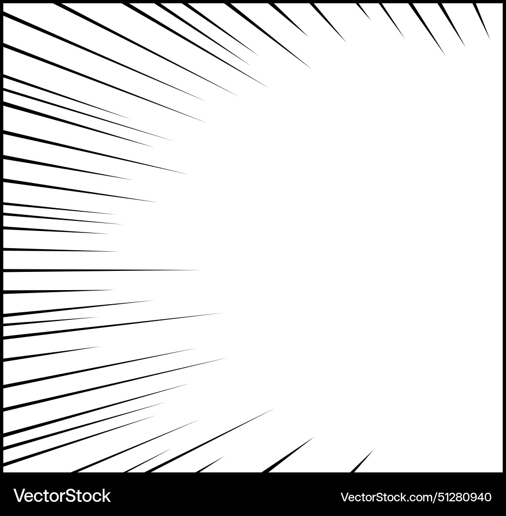Manga speed lines effect background Royalty Free Vector