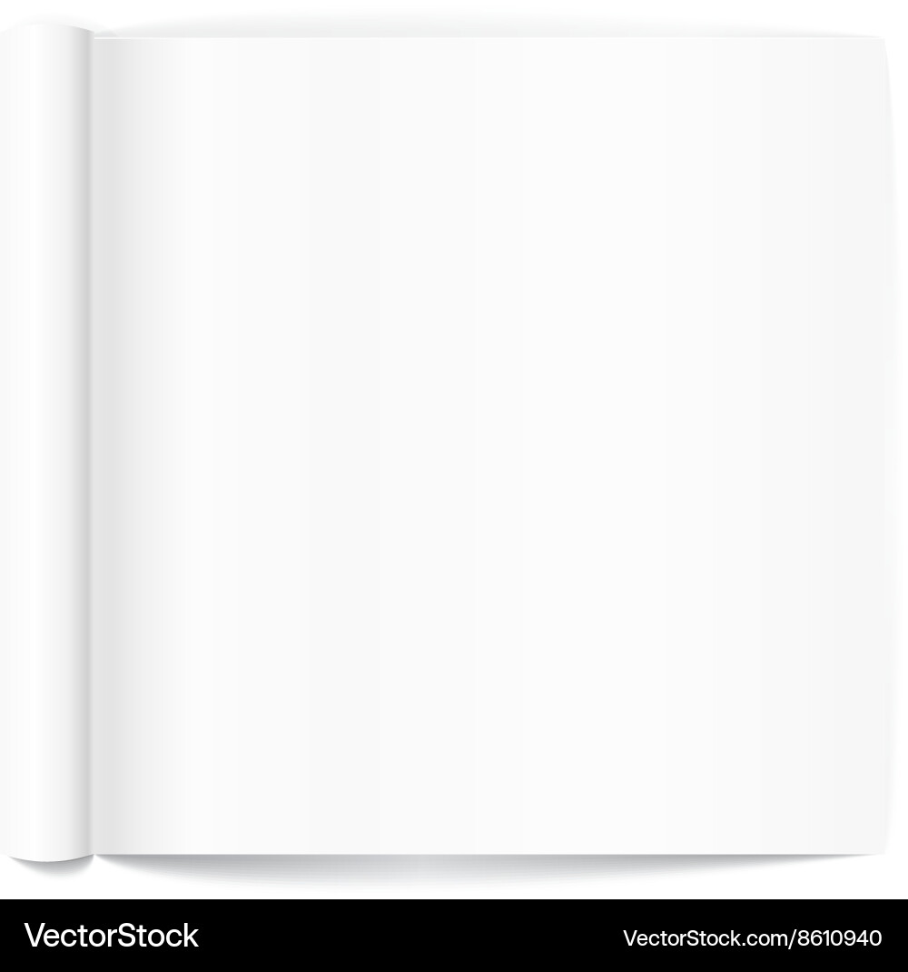 Open book page template ready for a content Vector Image