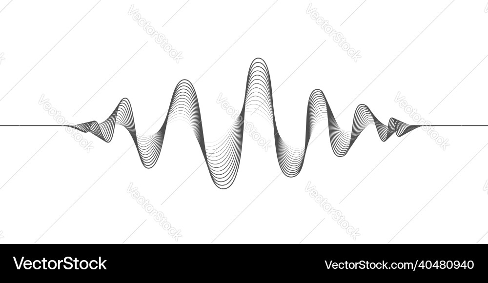 Sound Wave Graphic Royalty Free Vector Image - VectorStock