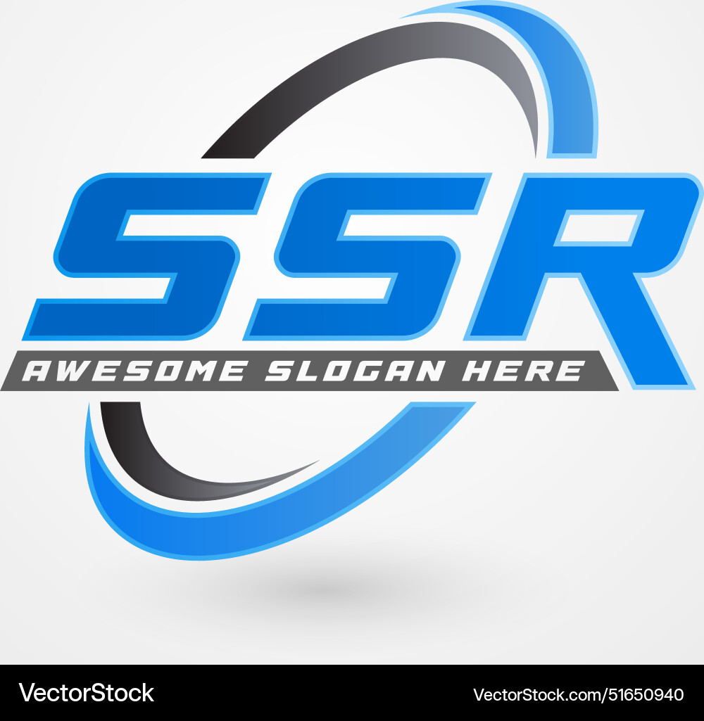 Ssr logo designs template Royalty Free Vector Image