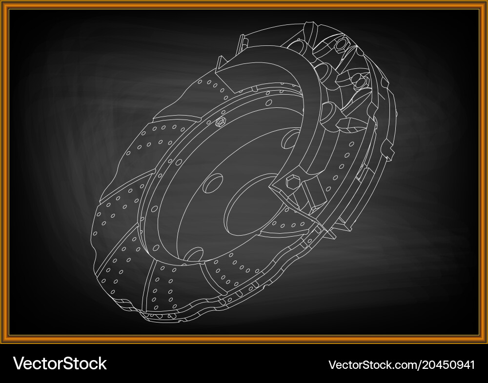 3d model of the brake disc Royalty Free Vector Image