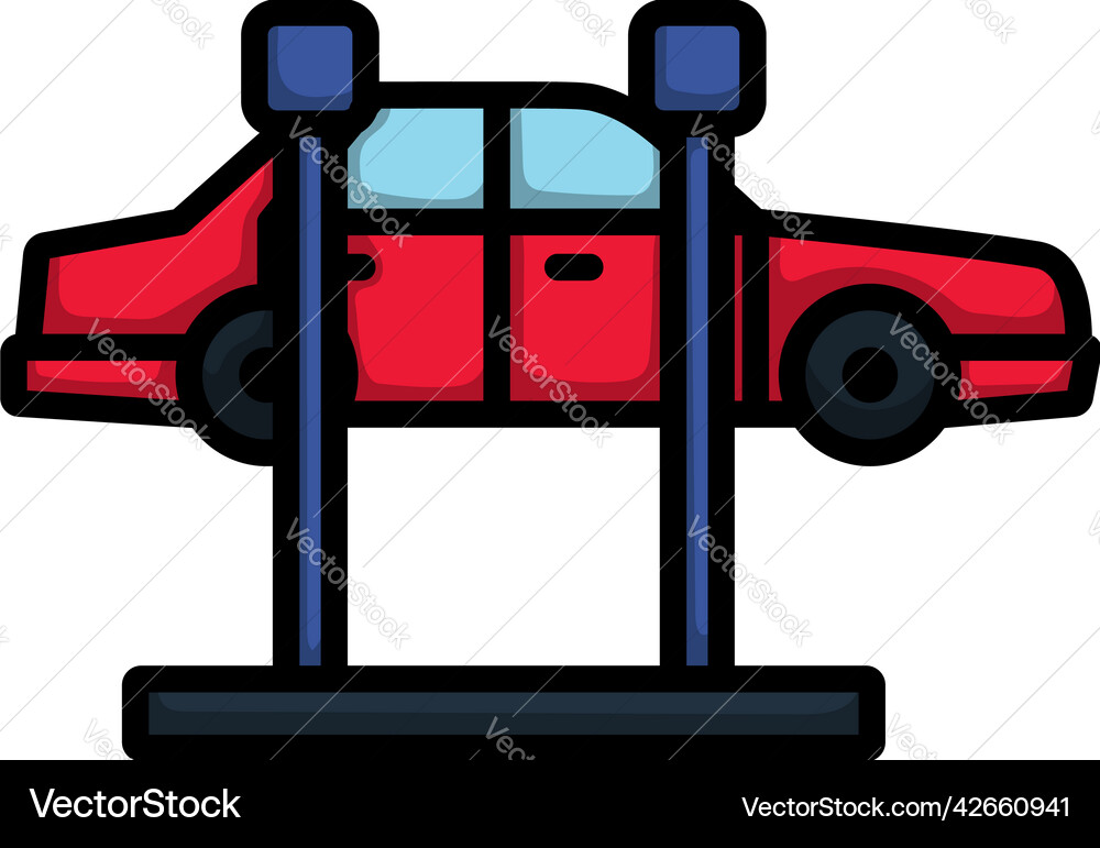 Car lift icon Royalty Free Vector Image - VectorStock