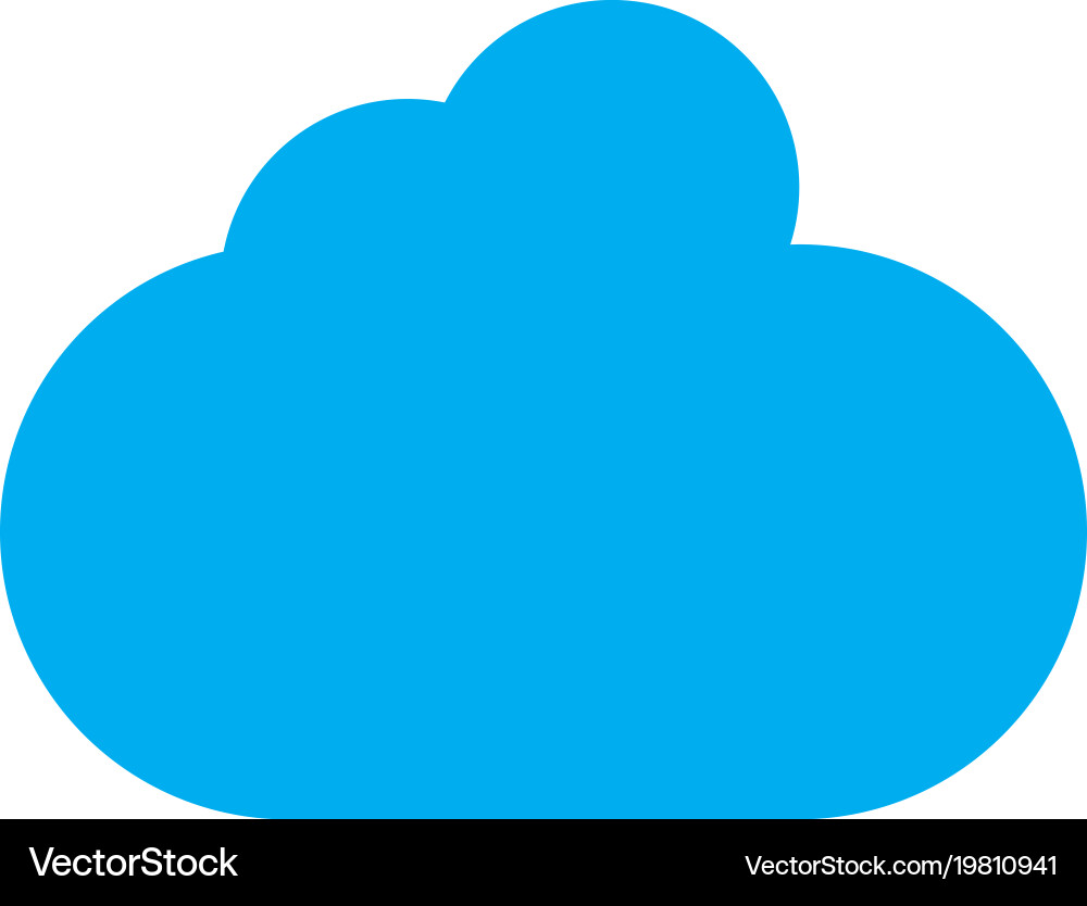 Cloud logo template Royalty Free Vector Image - VectorStock