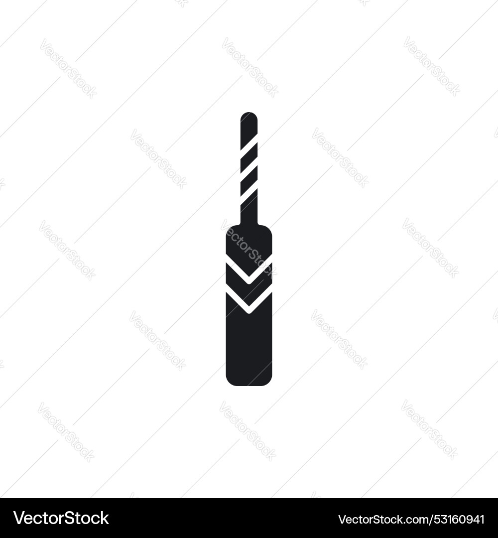 Cricket bat and ball icon symbol on white Vector Image