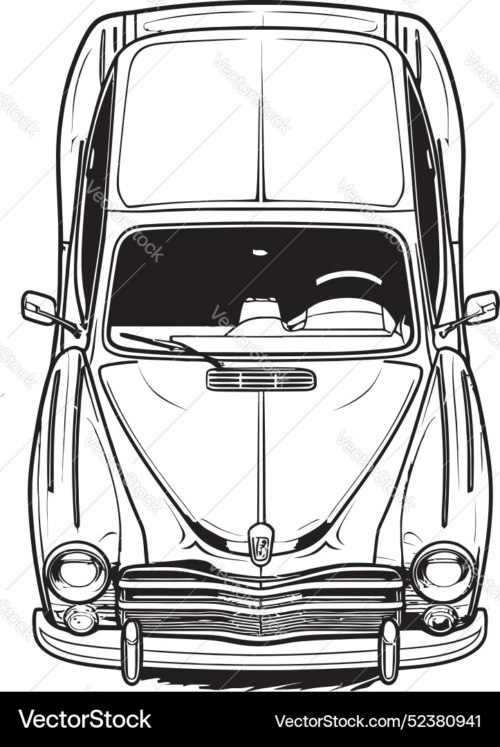 Overhead odyssey car top view iconography Vector Image