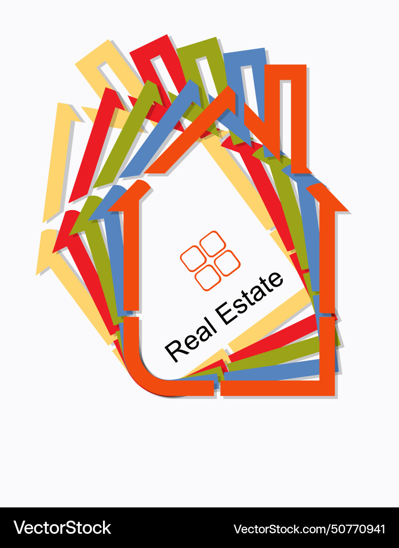 Real estate card Royalty Free Vector Image - VectorStock