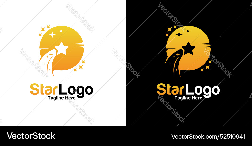 Star education logo academic creative Royalty Free Vector