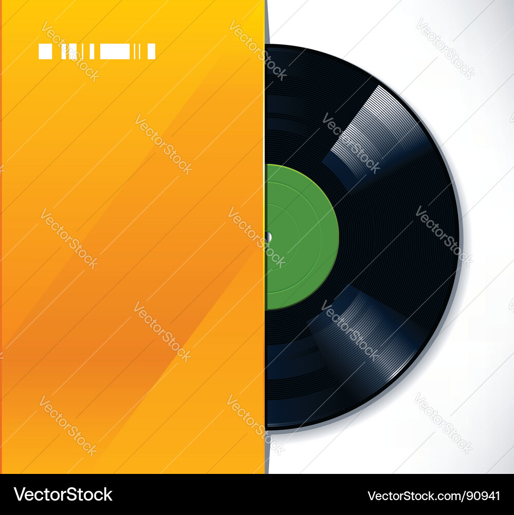 Vinyl disc Royalty Free Vector Image - VectorStock