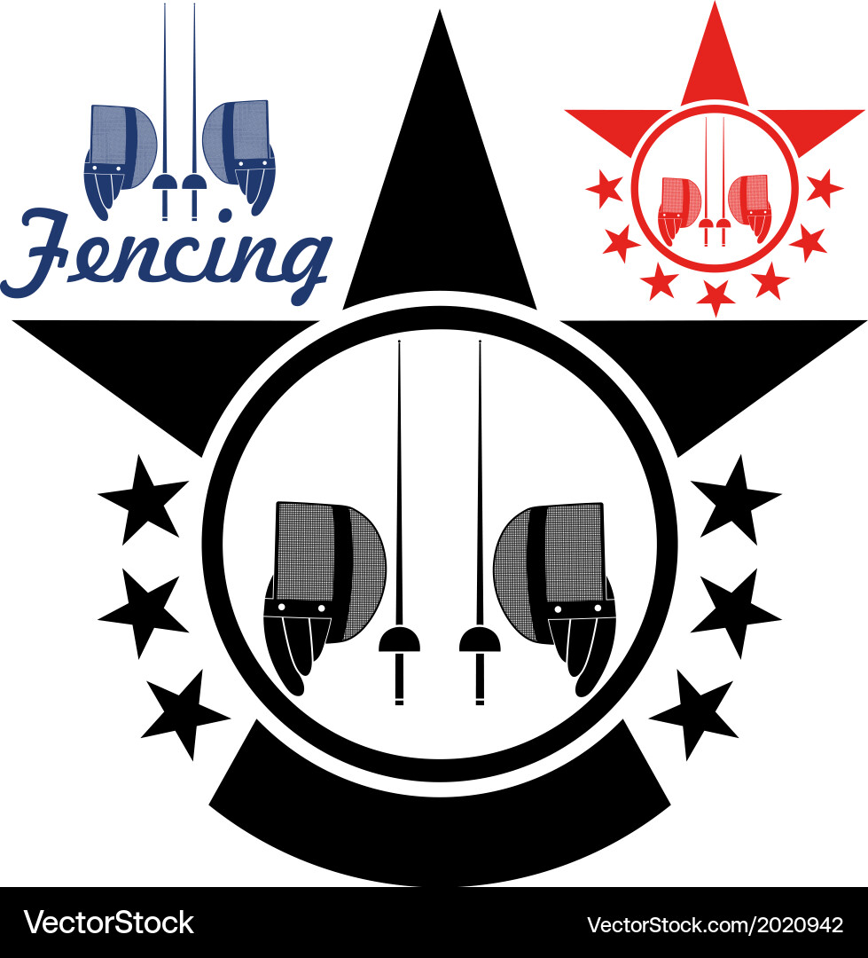 Fencing Royalty Free Vector Image - VectorStock