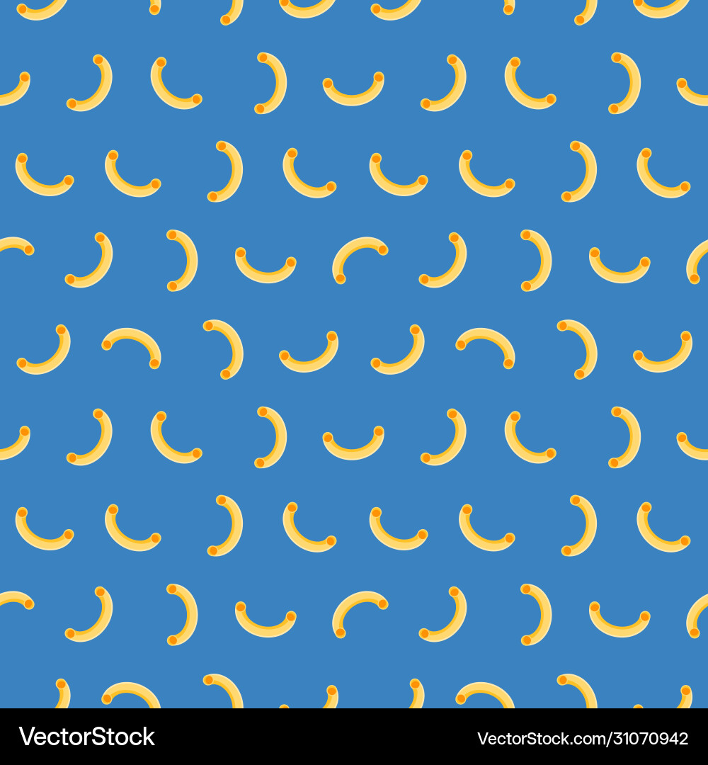 Pasta macaroni seamless pattern background Vector Image