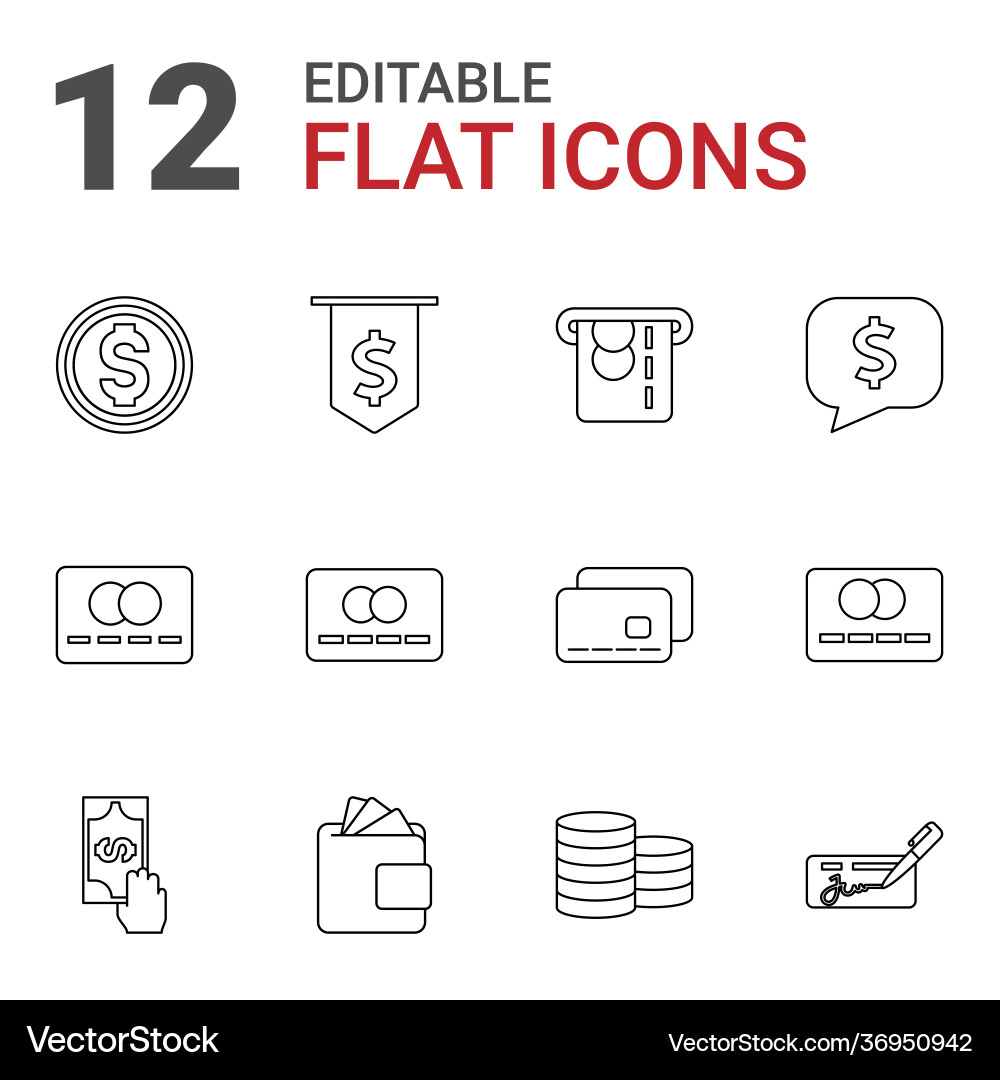 Pay icons Royalty Free Vector Image - VectorStock