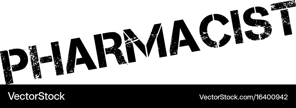 Pharmacist rubber stamp Royalty Free Vector Image
