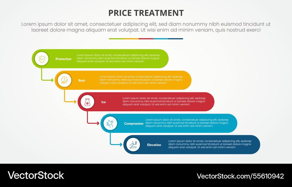 Price treatment therapy infographic concept Vector Image
