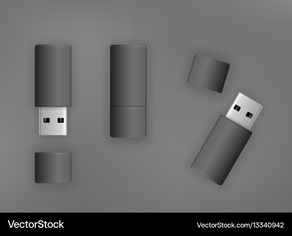 Usb stick flash drive Royalty Free Vector Image