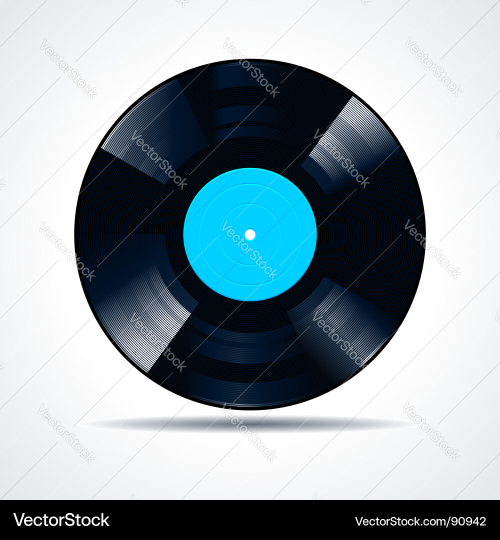Vinyl disc Royalty Free Vector Image - VectorStock
