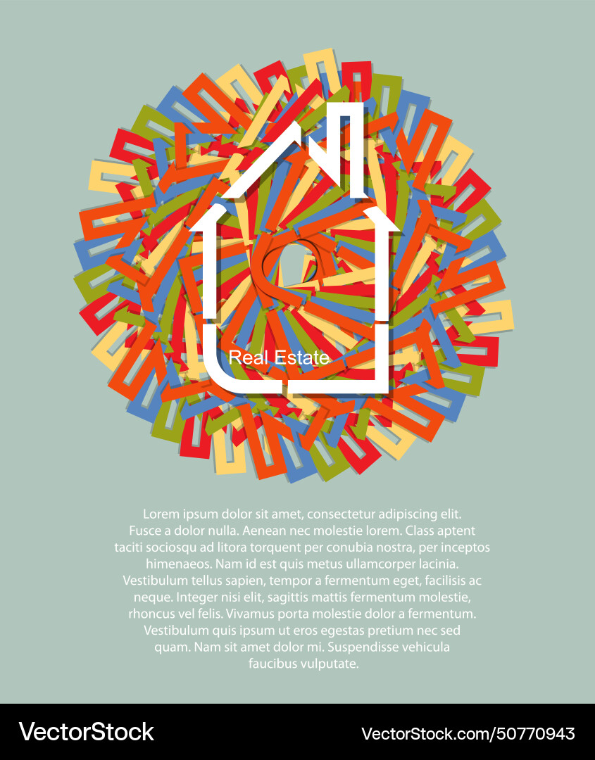 Abstract real estate Royalty Free Vector Image