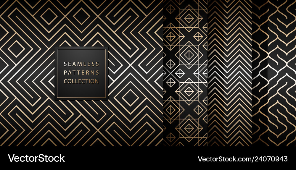 Golden Geometric Pattern Background Royalty Free Vector
