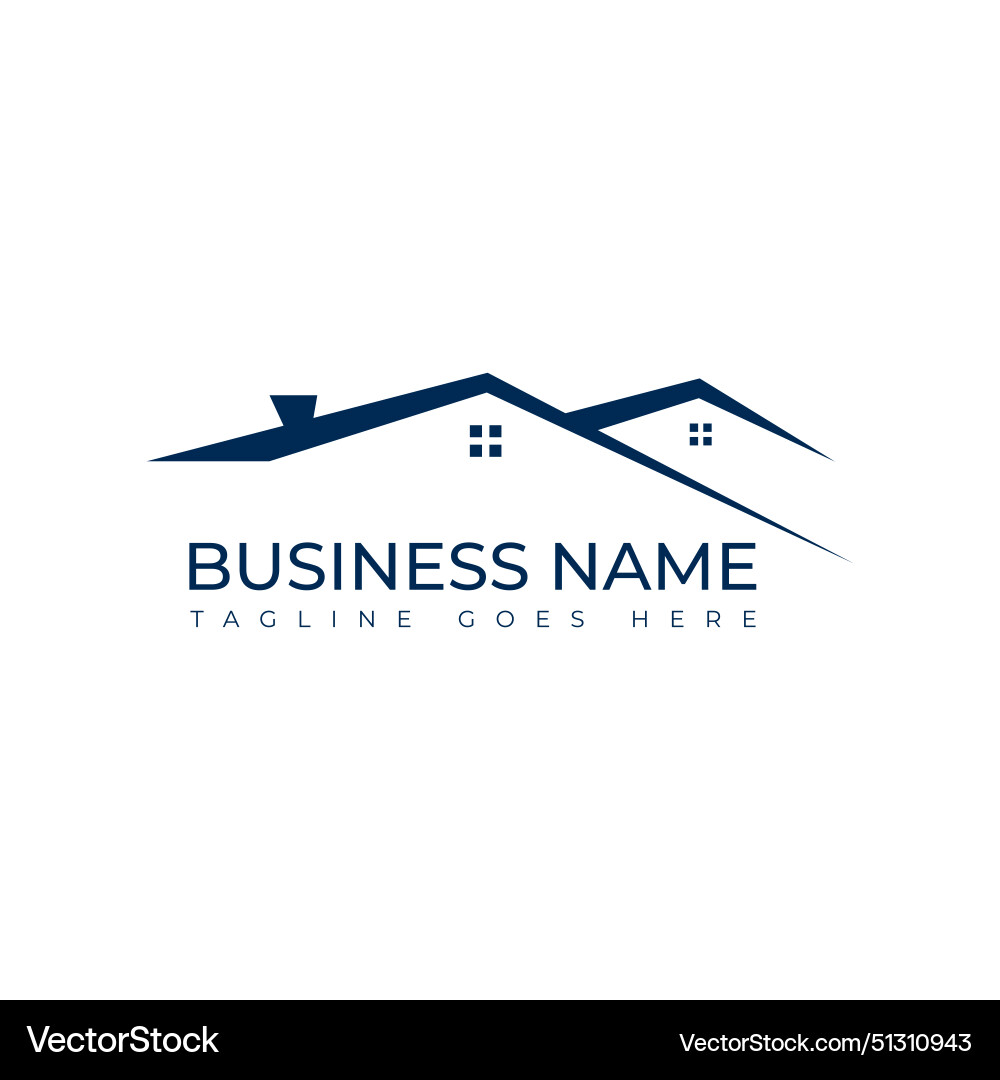 Real estate or housing logo Royalty Free Vector Image